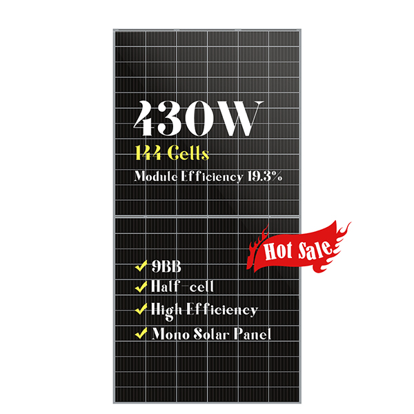China 9BB 144 half cells solar panels mono 430w manufacturers and ...