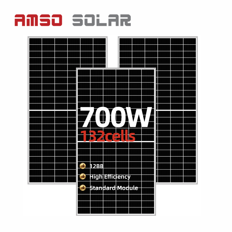 China New technology good monocrystalline 210 650w 660w 670W 680W 690W 700W 132 cell half cell ...