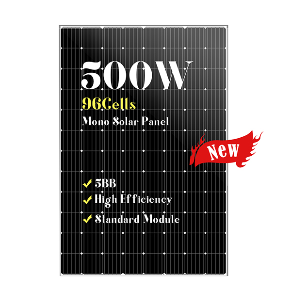 China 96 cells large size mono black solar panels 500w manufacturers ...