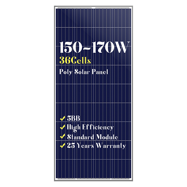 China 36 cells poly solar panels 150w160w170w manufacturers and ...