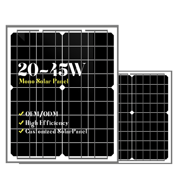 China Small size customized mono solar panels 20w30w35w45w ...